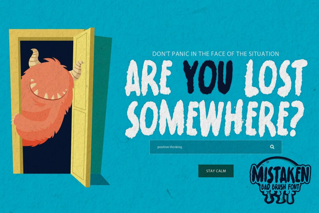 MISTAKEN - Bad Brush Font – MasterBundles