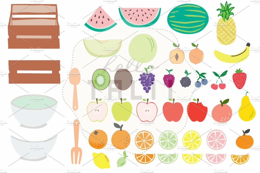 Fruit Clip Art – MasterBundles