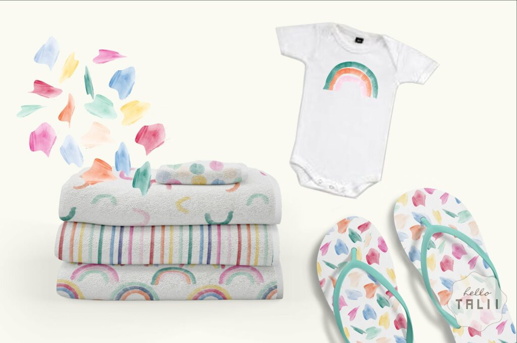 WATERCOLOR RAINBOWS BUNDLE – MasterBundles