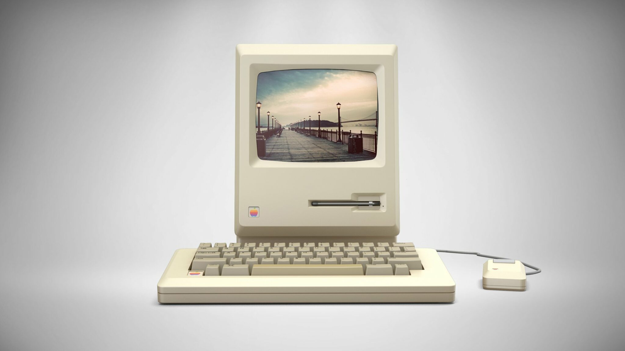 Old Vintage Computer Display Mockup – MasterBundles