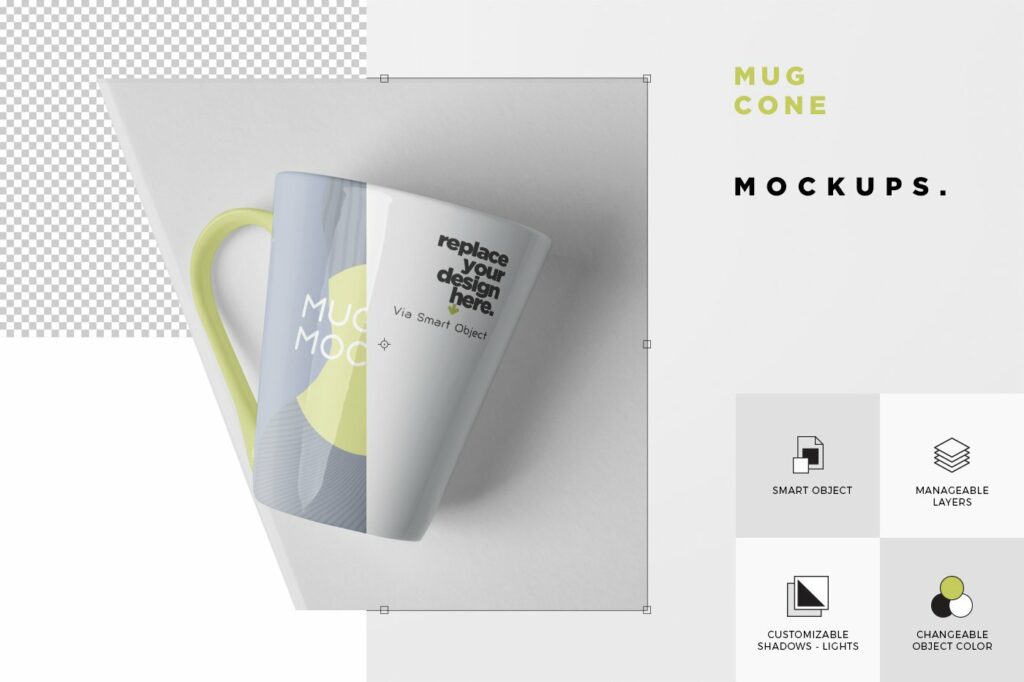 Mug Mockup - Cone – MasterBundles