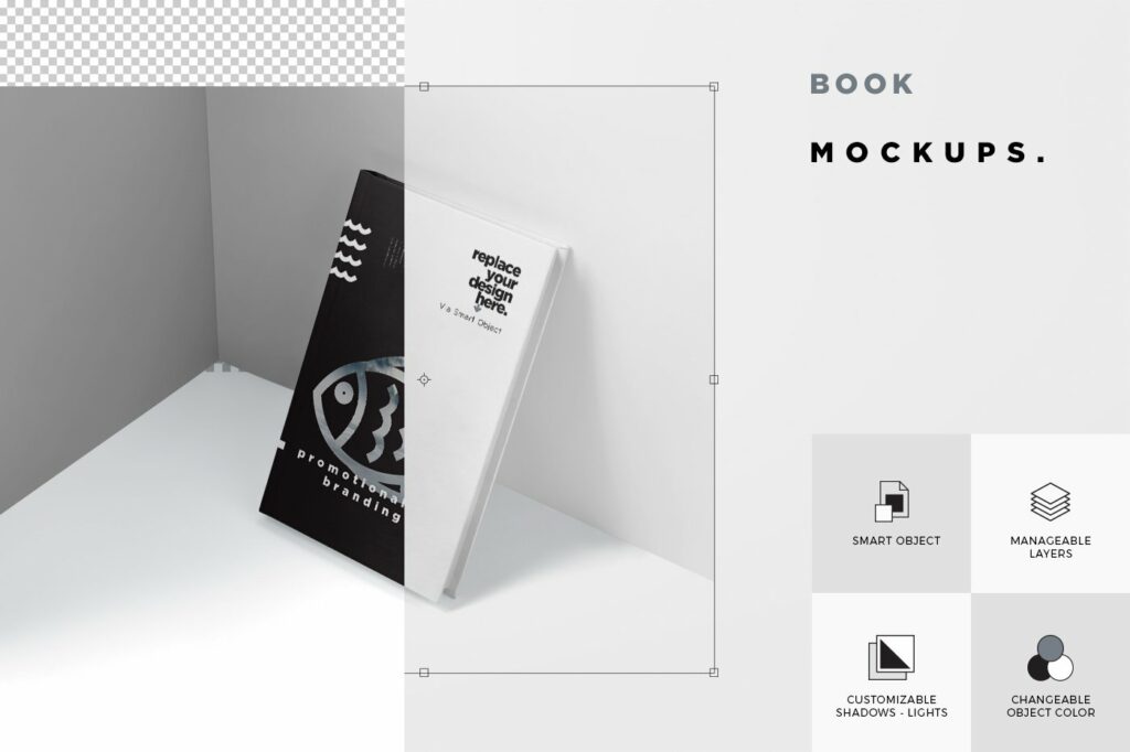Rectangular Book Mockups – MasterBundles