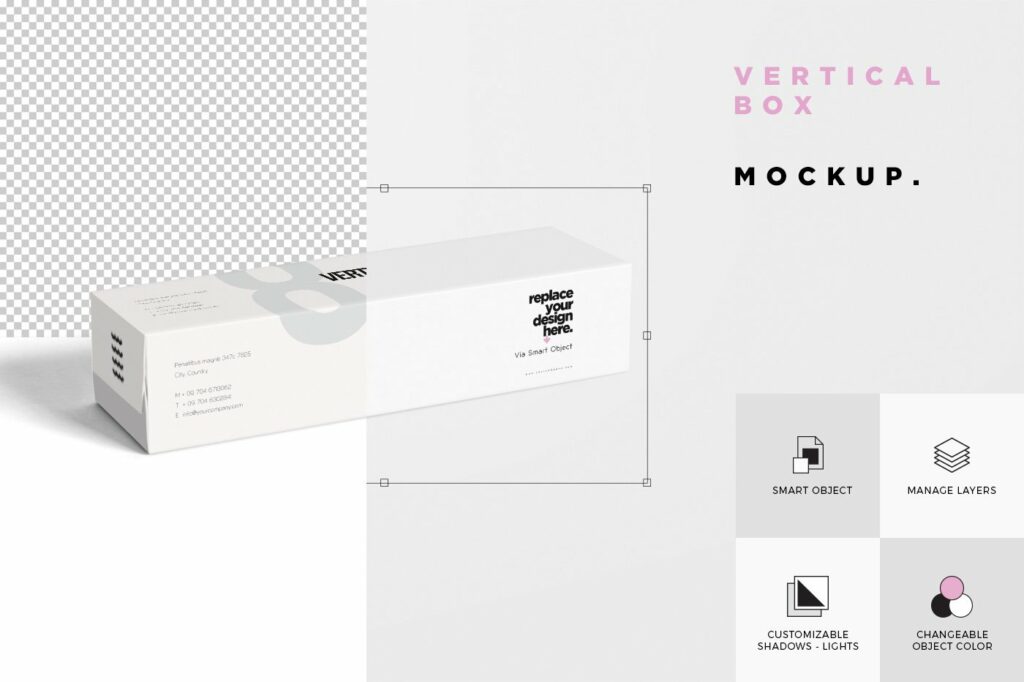 Vertical Box Mockups – MasterBundles