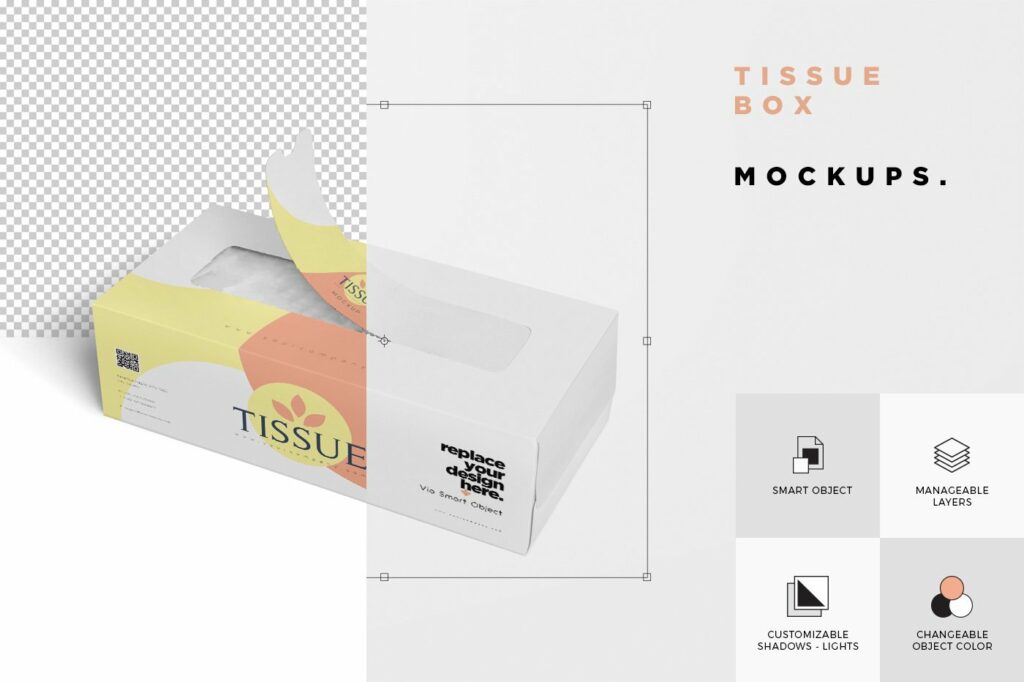 Tissue Box Mockups – MasterBundles
