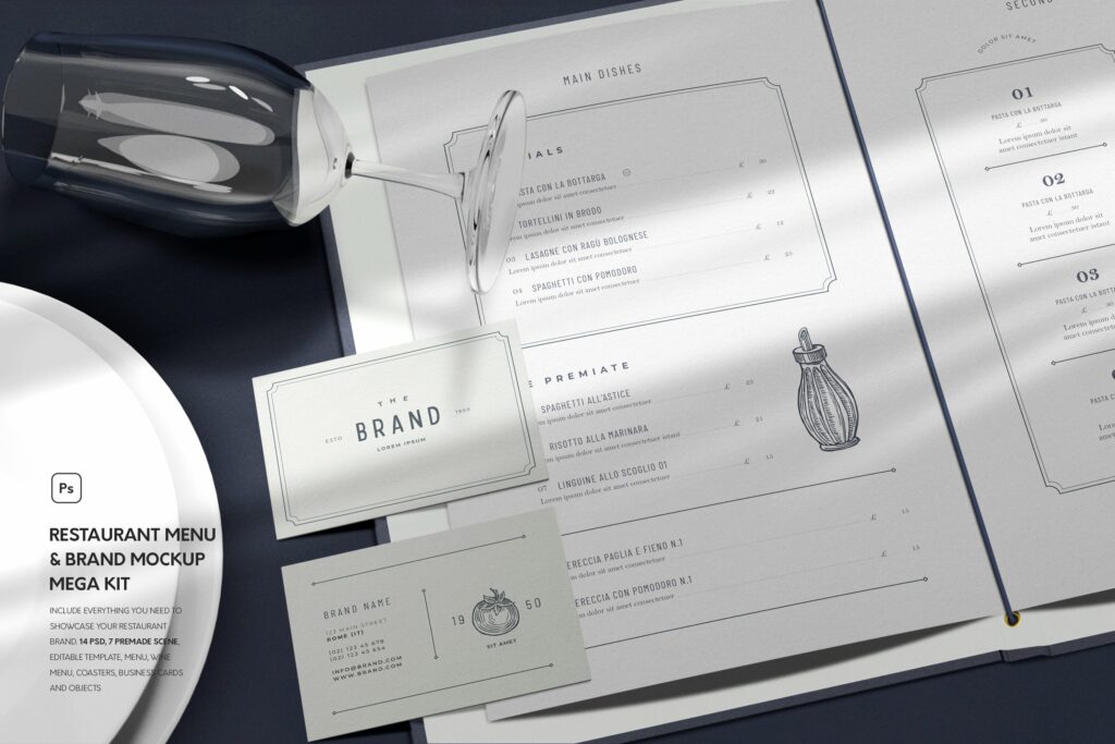 Restaurant Menu Mockup Bundle – MasterBundles