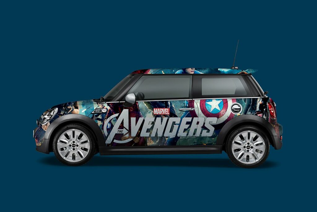 4K Mini Cooper Wrap PSD Mockup – MasterBundles