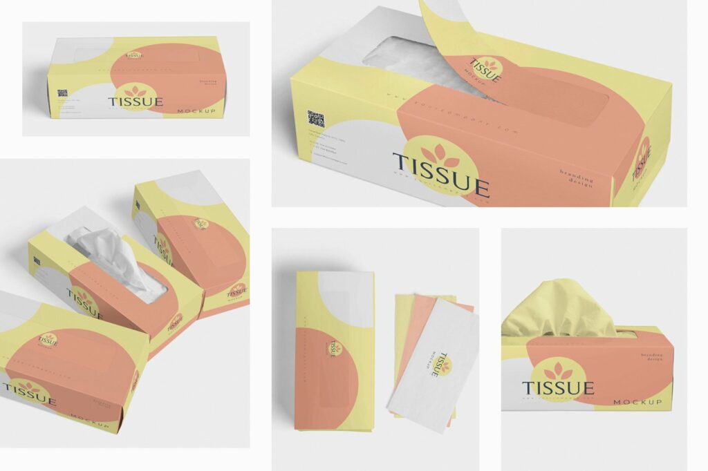 Tissue Box Mockups – MasterBundles