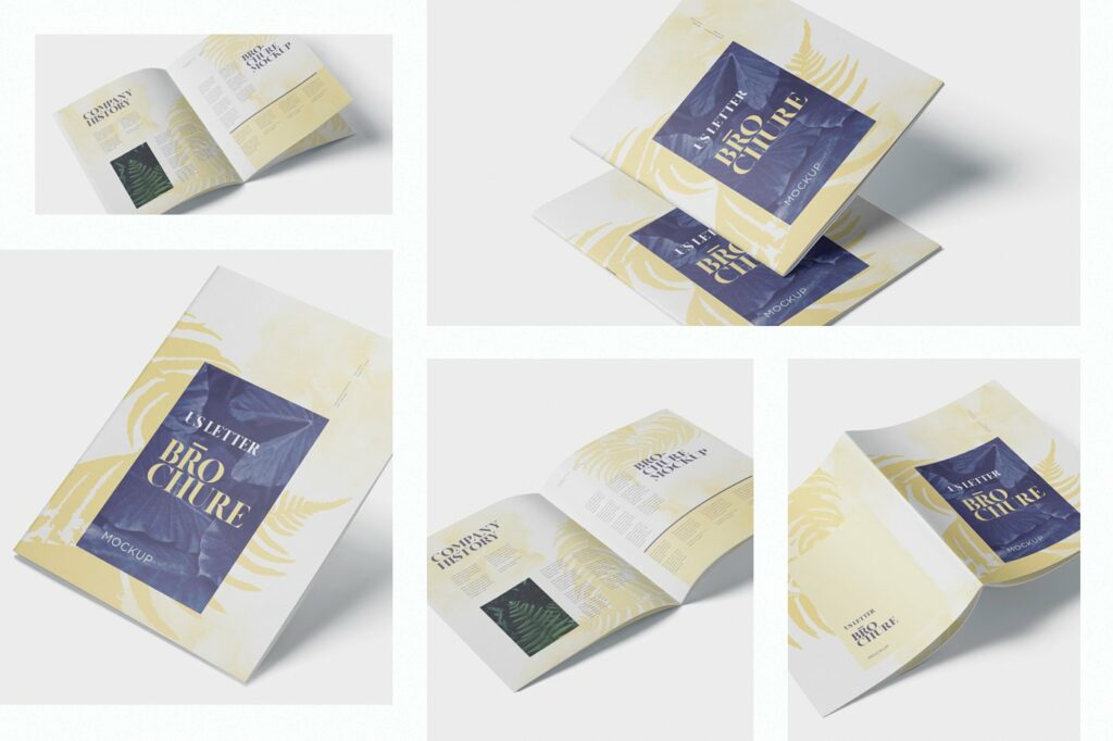 US Letter Brochure -Magazine Mock up – MasterBundles