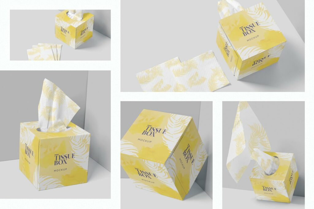 Square Tissue Box Mockups – MasterBundles