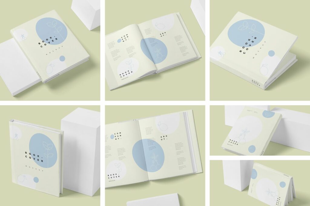 Realistic Book Cover Mockups – MasterBundles