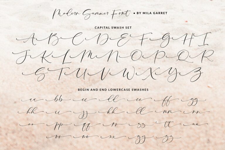 Modern Summer Calligraphy Logo Font – MasterBundles