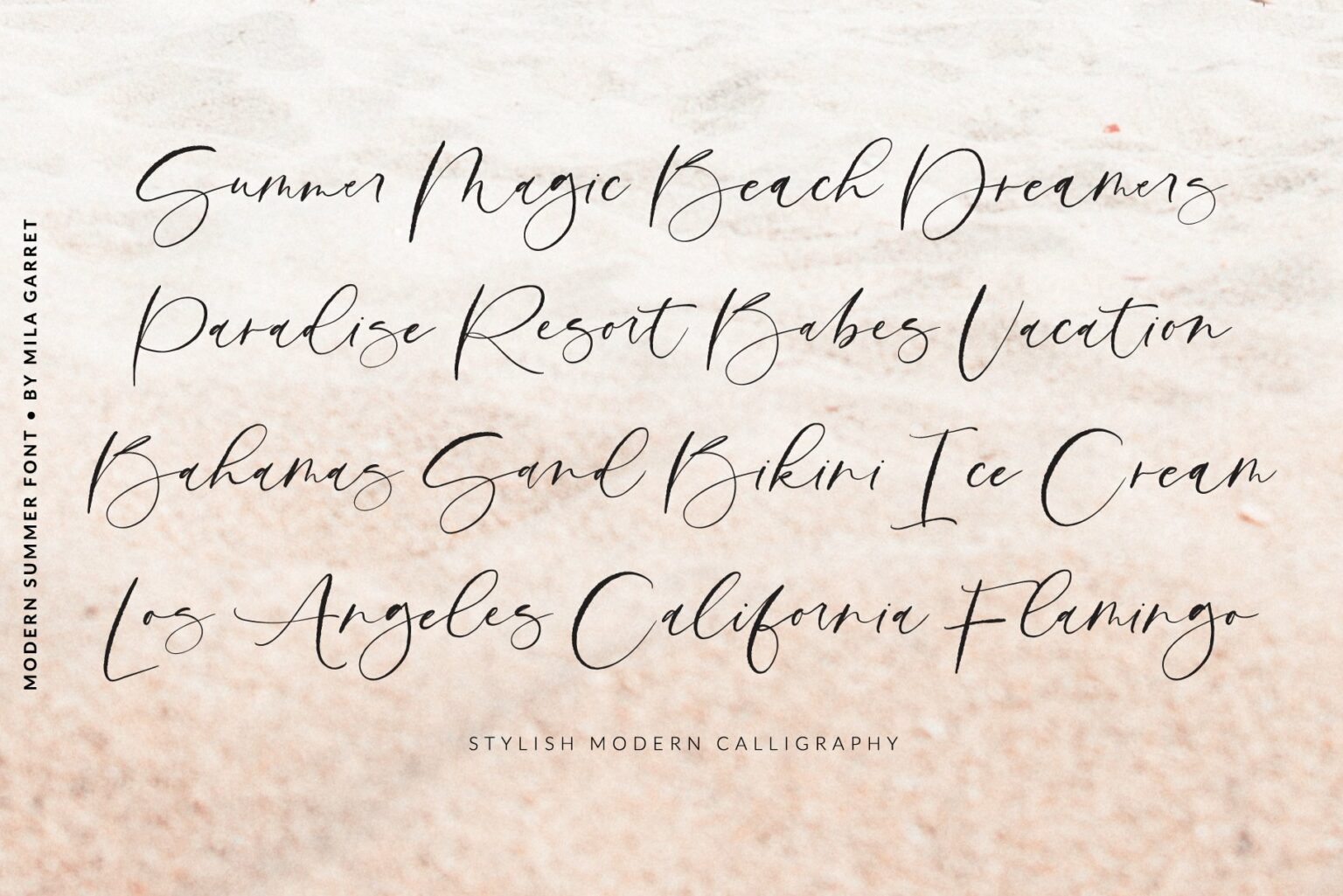 Modern Summer Calligraphy Logo Font – MasterBundles