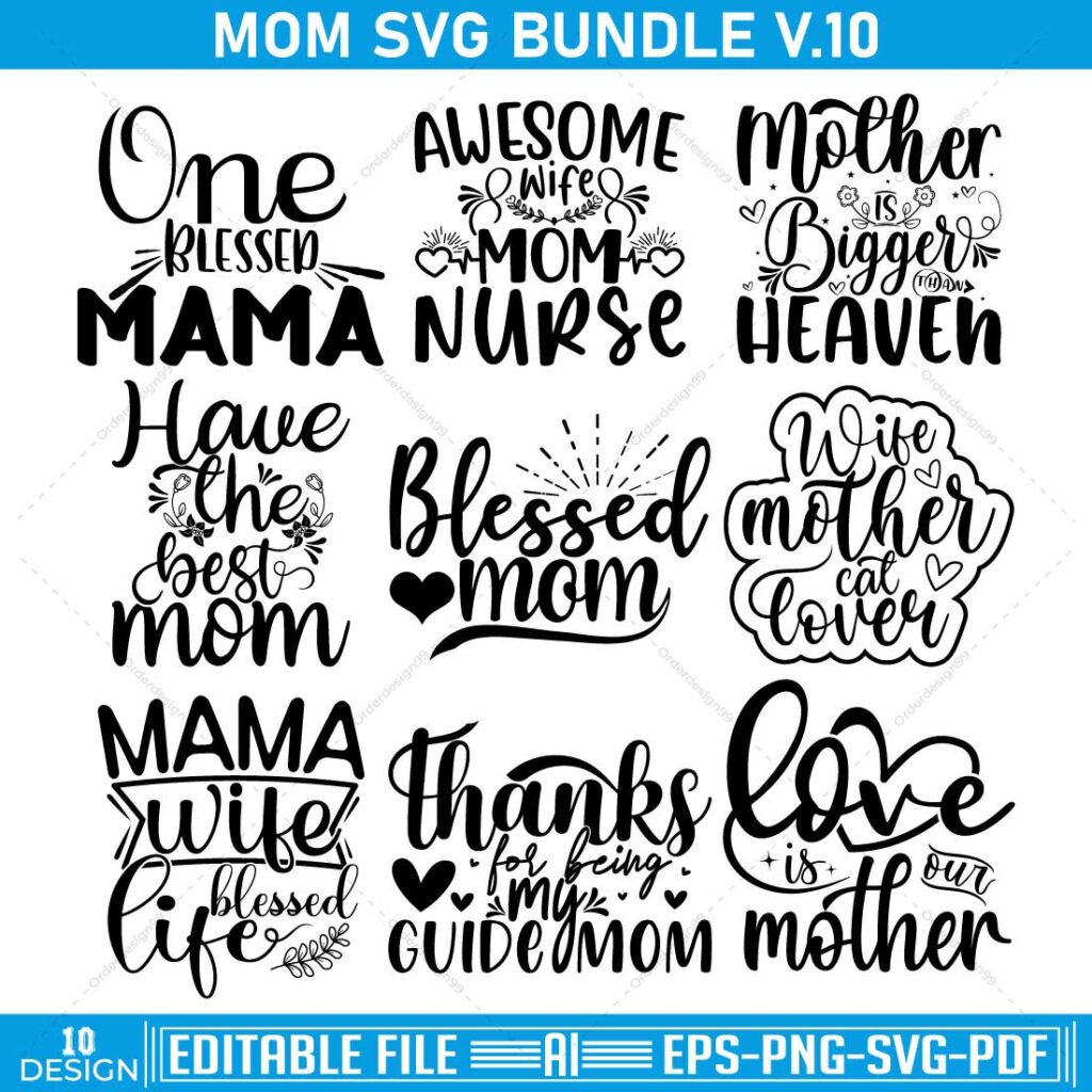 mom svg bundle v.10