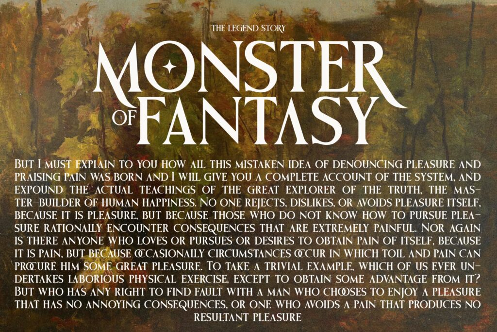 Monster Of Fantasy Modern Serif Font – MasterBundles