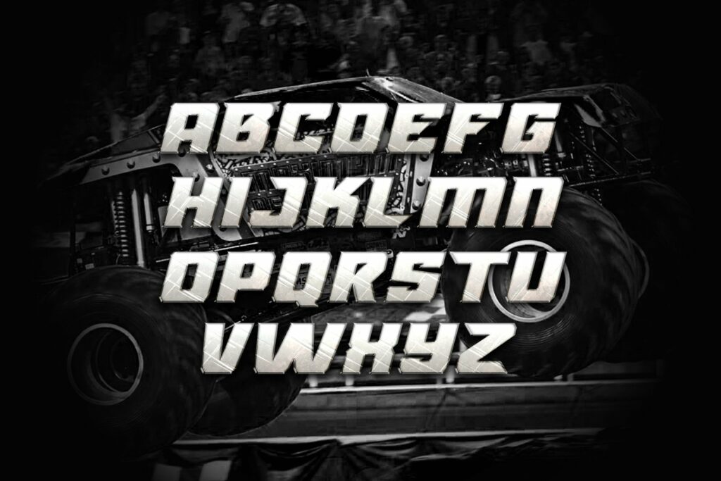 Monster Truck Font – MasterBundles