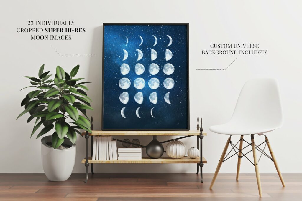 Moon Cycle Photo Set – MasterBundles