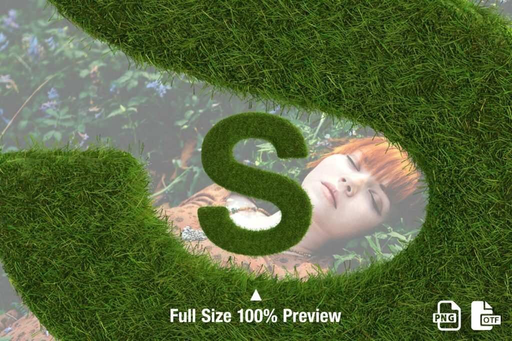 Ms Grass Bitmap Font & PNGs – MasterBundles