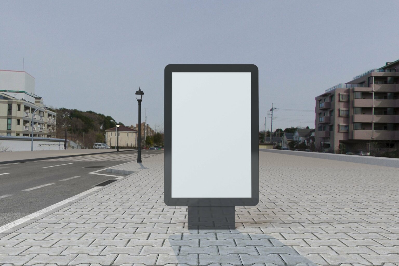 Mupi sign mockup template – MasterBundles