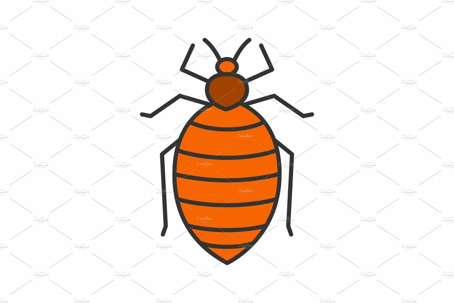 Bed bug color icon – MasterBundles