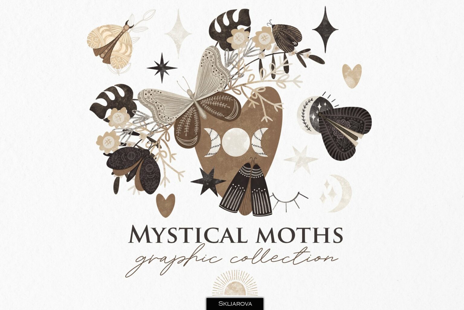Mystical moths – MasterBundles