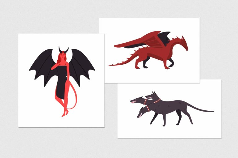 Magical creatures set – MasterBundles