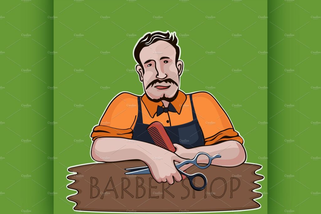 Hairstylist. Barber shop theme – MasterBundles