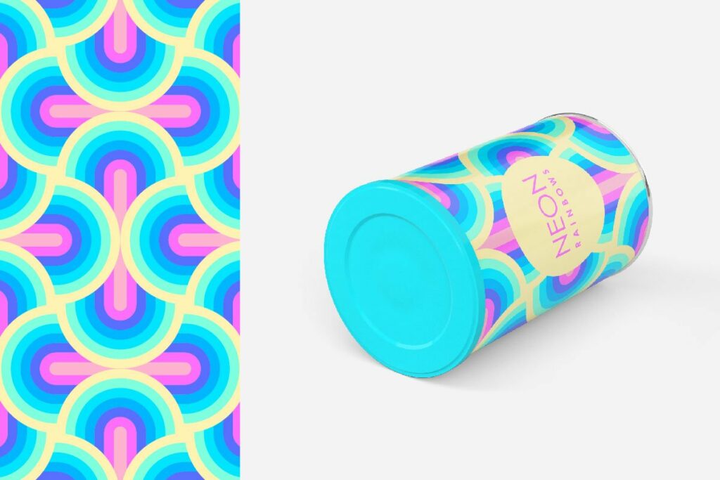 NEON RAINBOW patterns set – MasterBundles