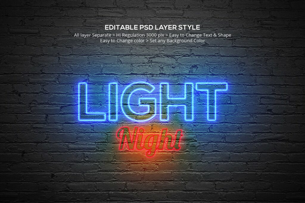 Exclusive Neon Text Effect Bundle – MasterBundles