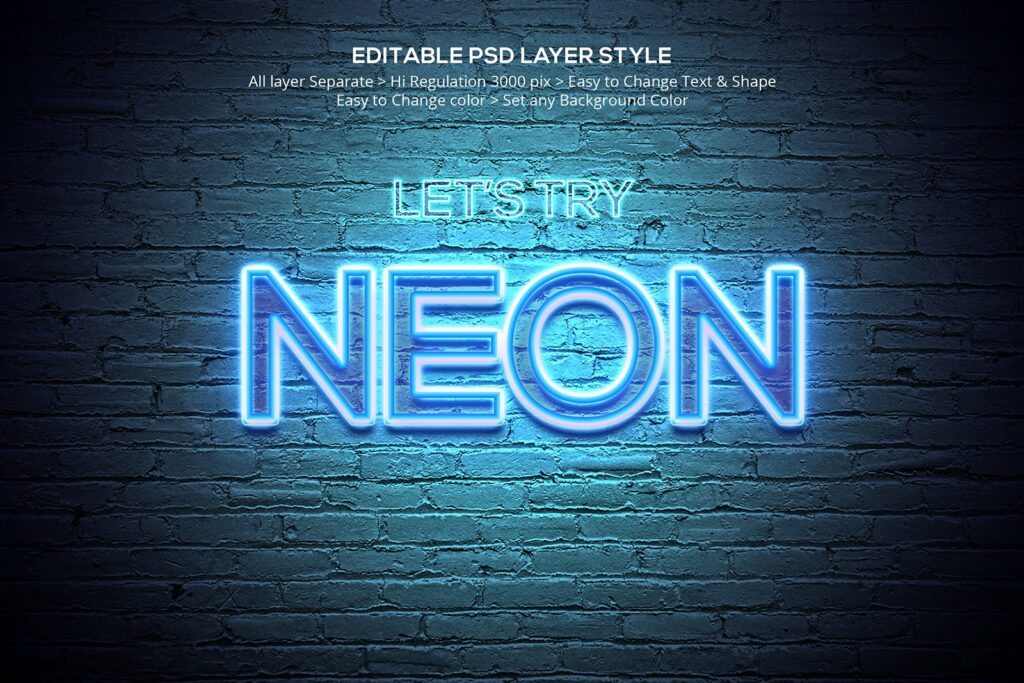 Exclusive Neon Text Effect Bundle – MasterBundles