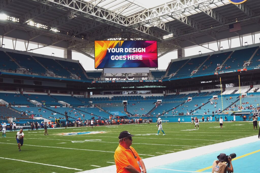 12 PSD NFL Stadium Display Mockup #2 – MasterBundles
