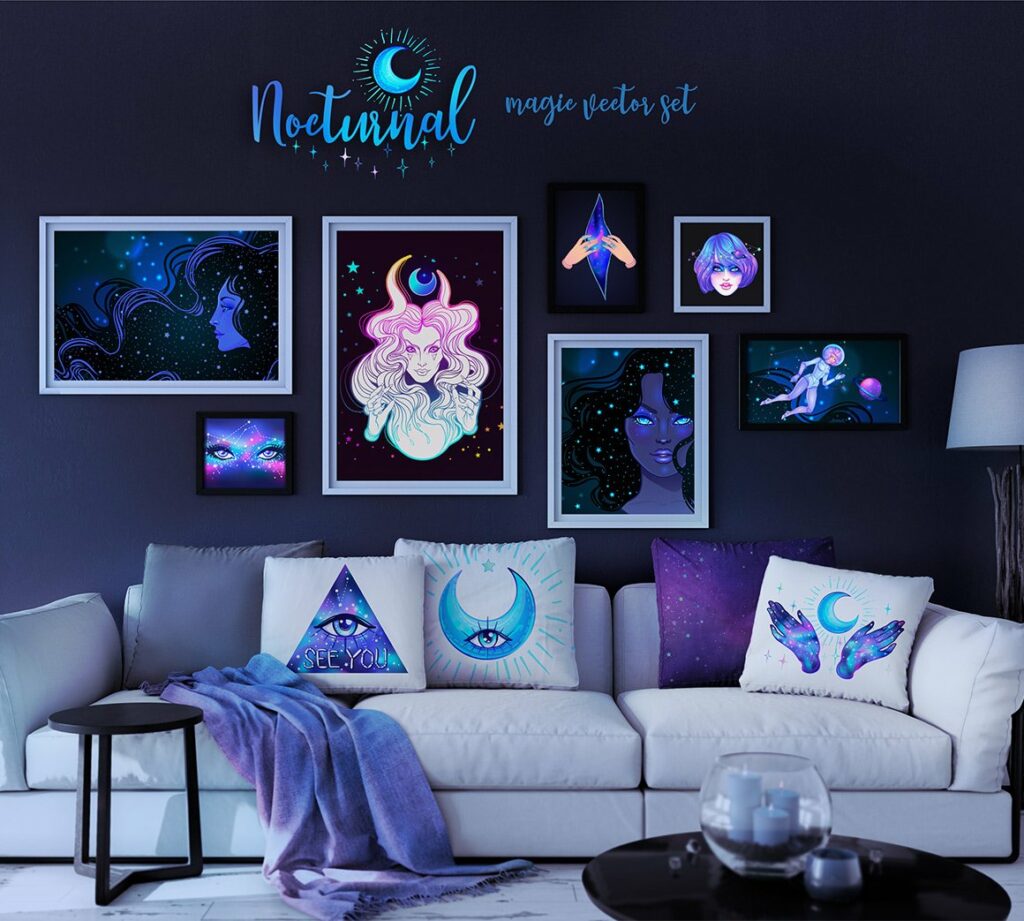NOCTURNAL. Magic Vector Set. – MasterBundles