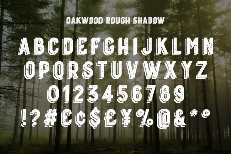 Oakwood - Rustic Font – MasterBundles