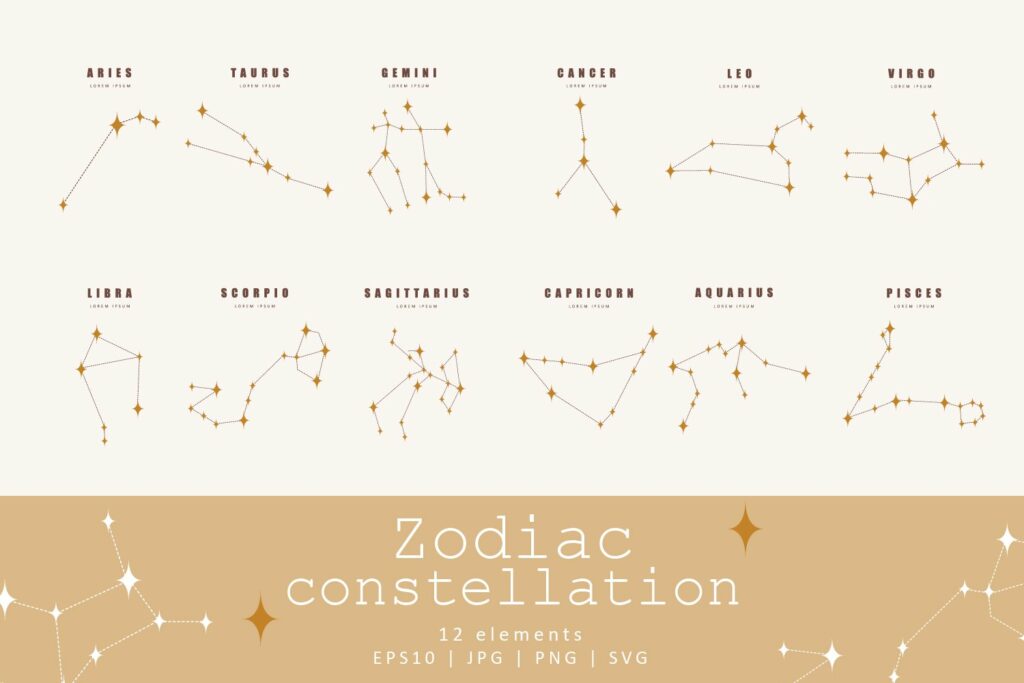 Zodiac constellation collection – MasterBundles