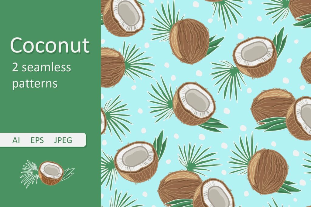 Coconut patterns – MasterBundles