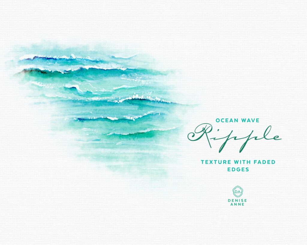 Watercolor Ocean Wave Beach Textures – MasterBundles