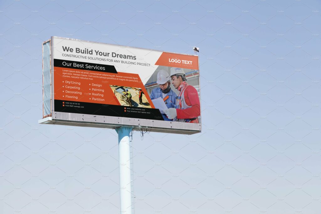 Construction Billboard Template – MasterBundles