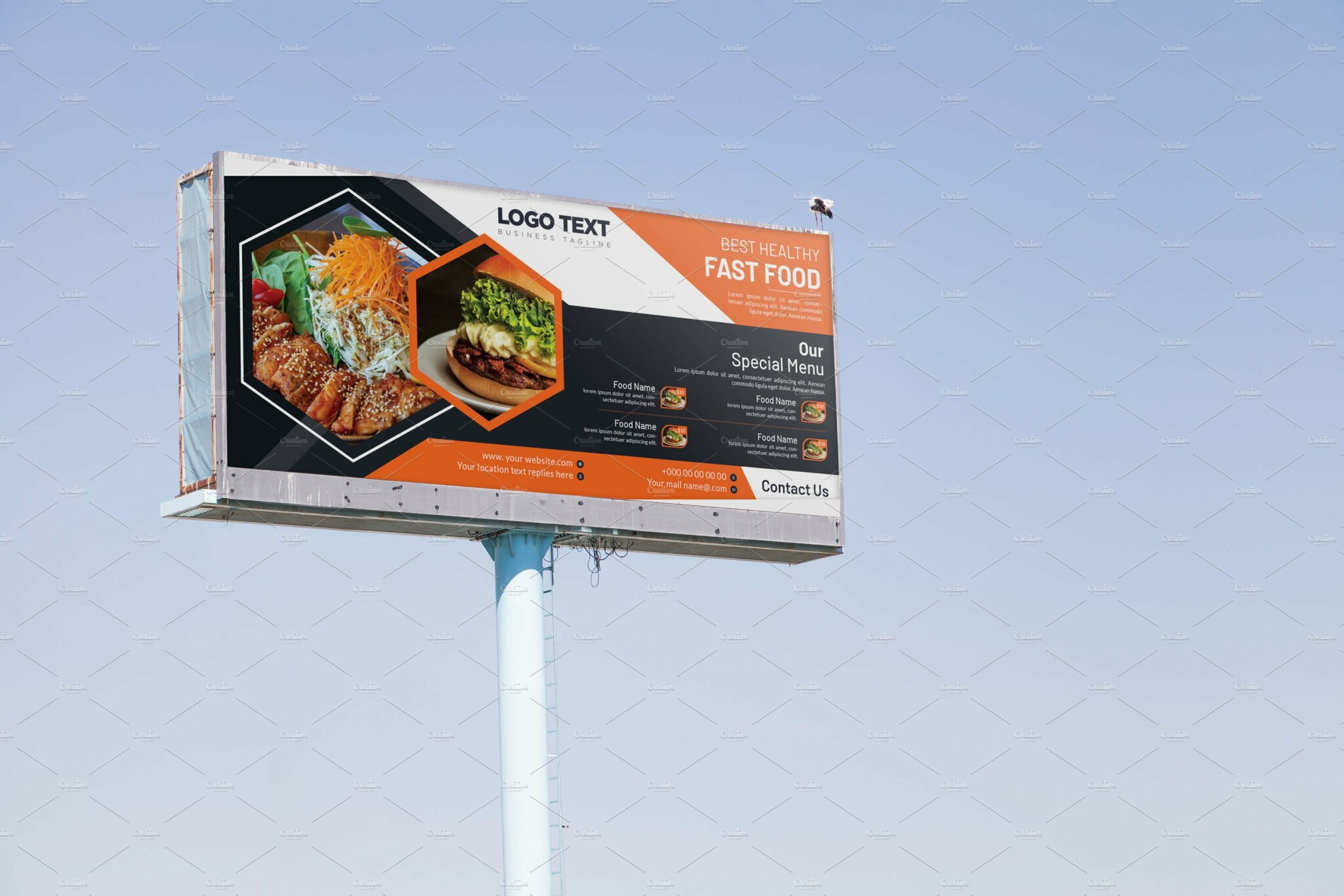 Fast Food Billboard Template – MasterBundles