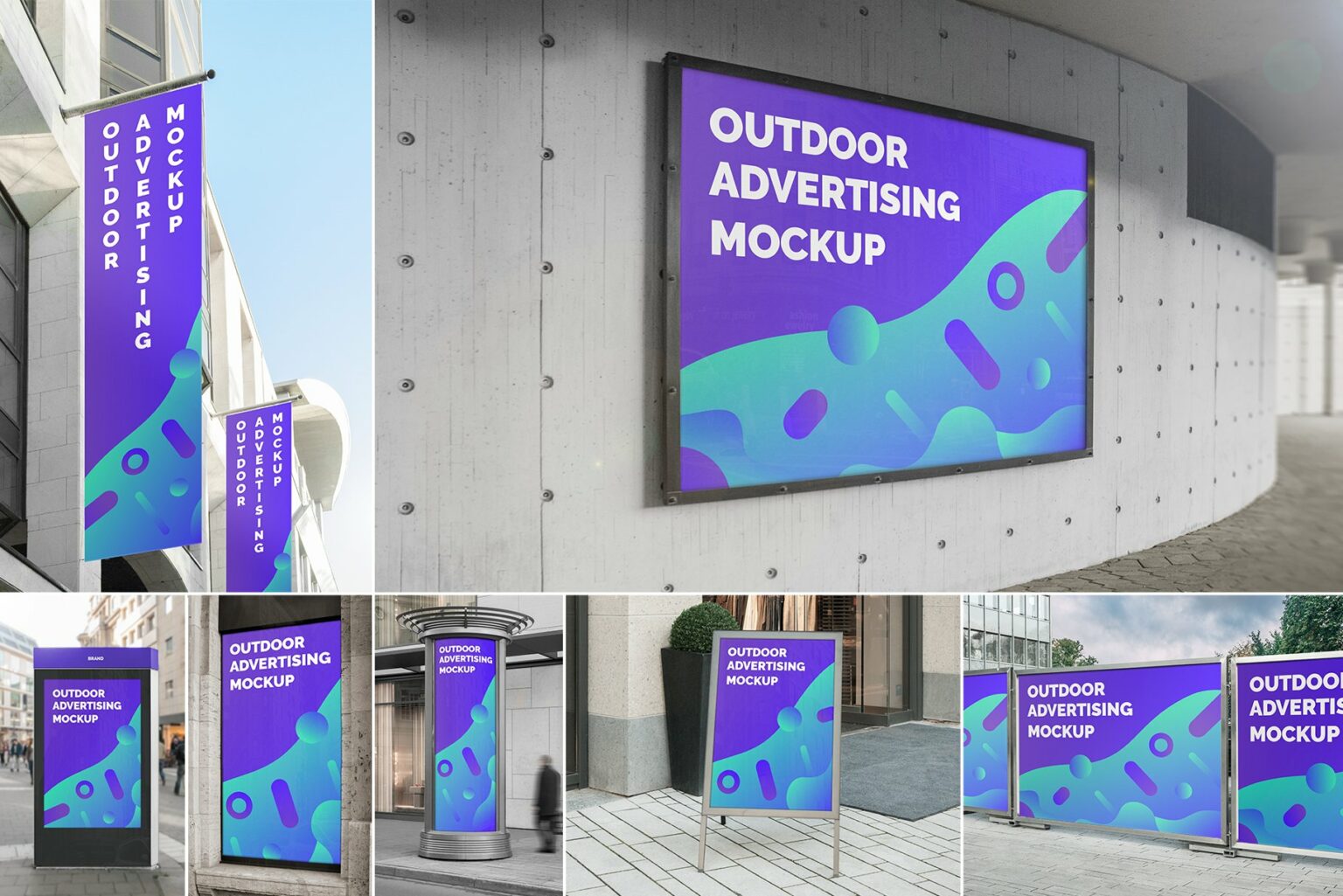 Outdoor Advertising Mockups – MasterBundles