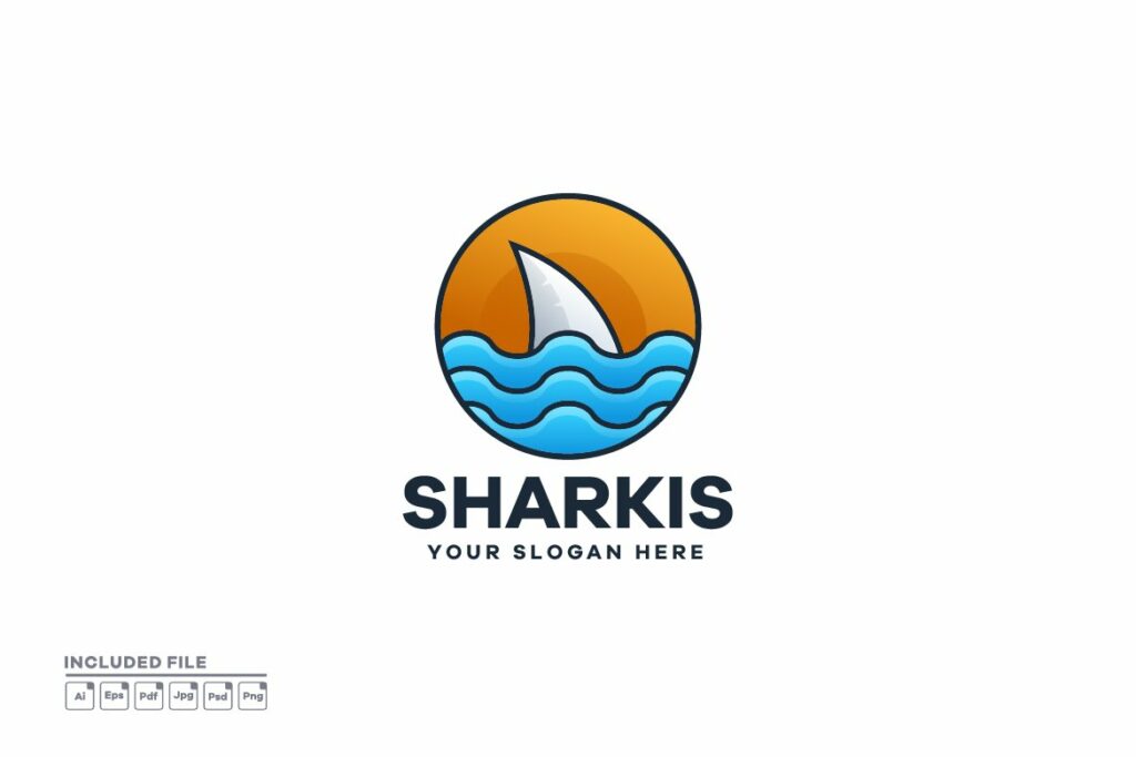 Shark Wave Logo – MasterBundles