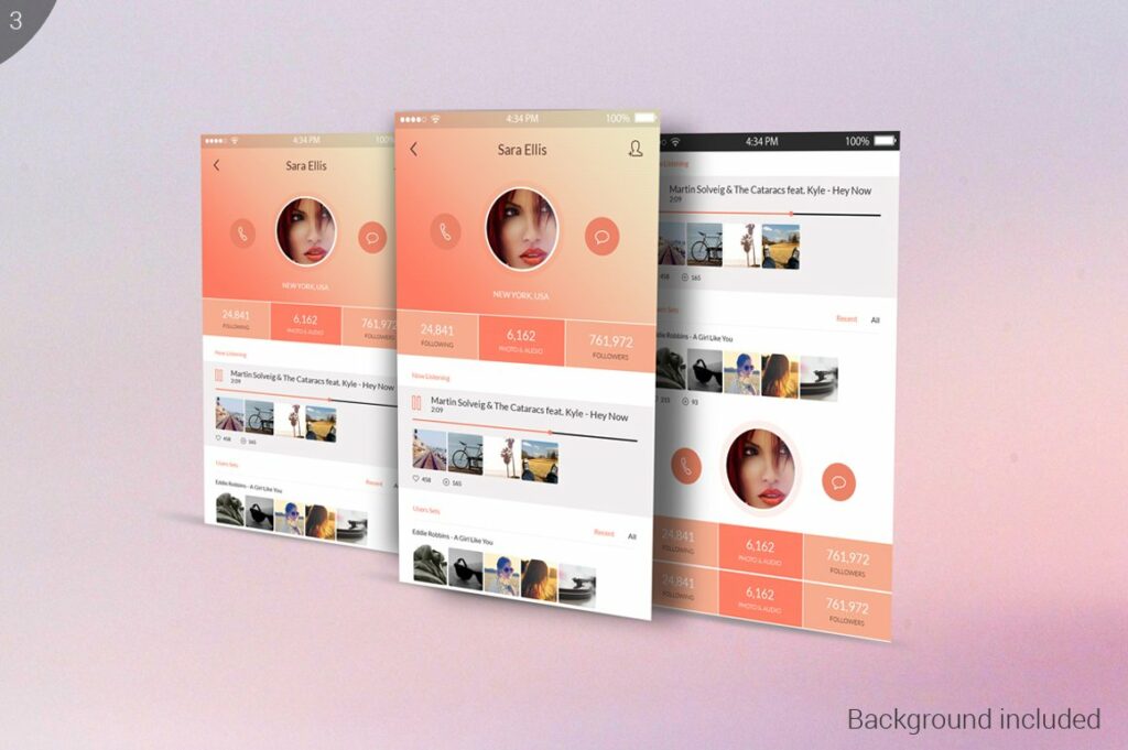 iPhone apps Mock-ups – MasterBundles