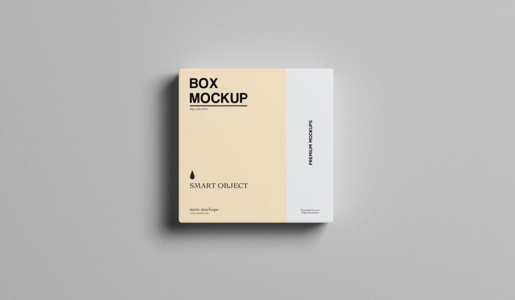Square Box Mockup Set – MasterBundles