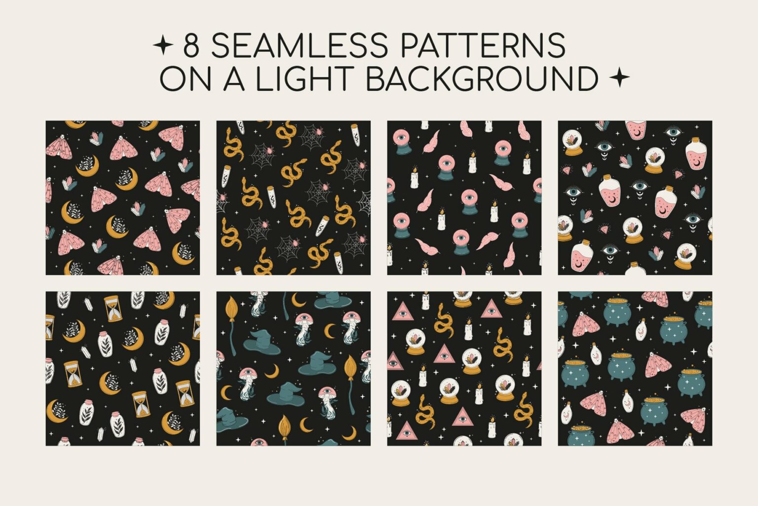 Vector Magic Witchcraft Elements Set – MasterBundles