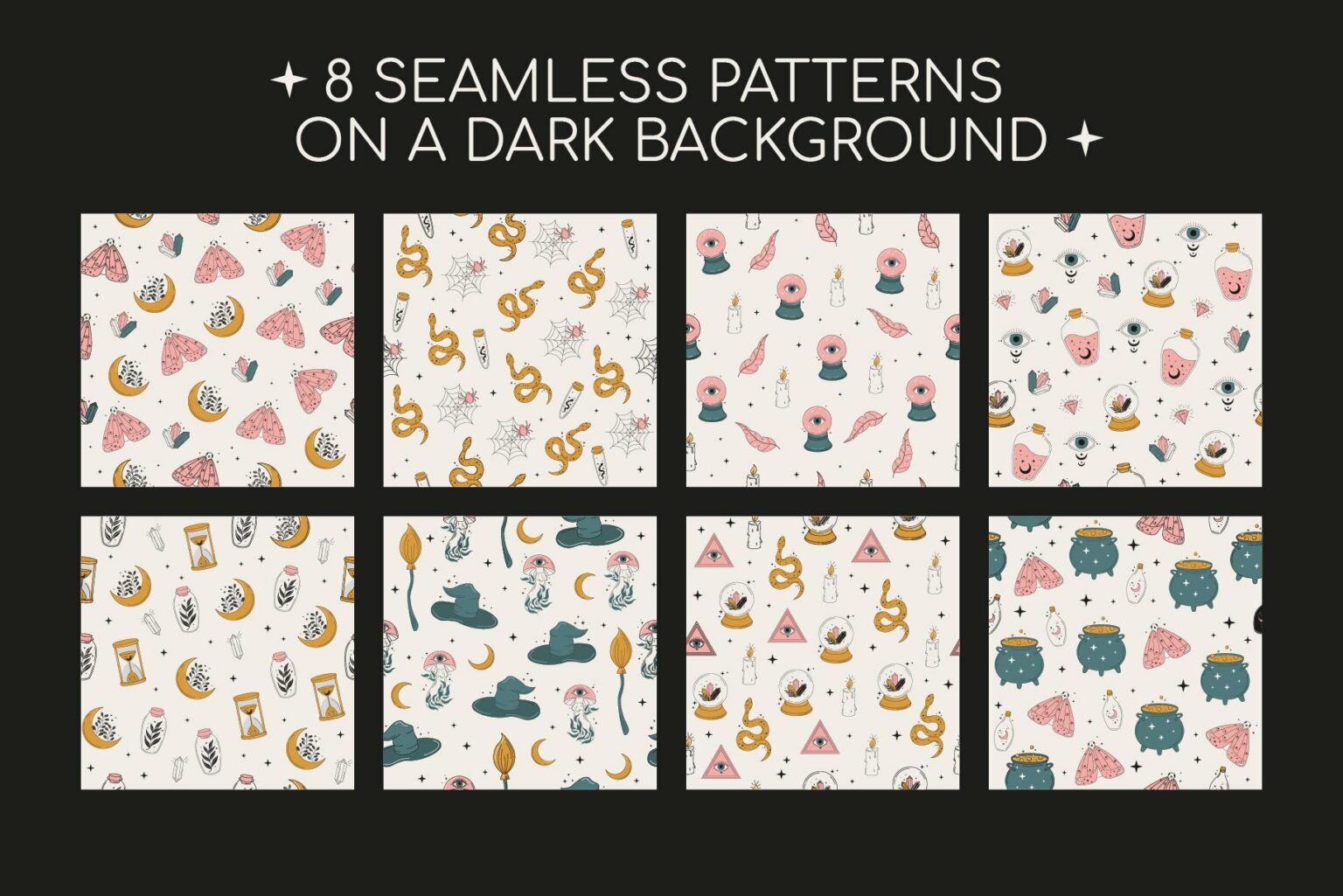 Vector Magic Witchcraft Elements Set – MasterBundles