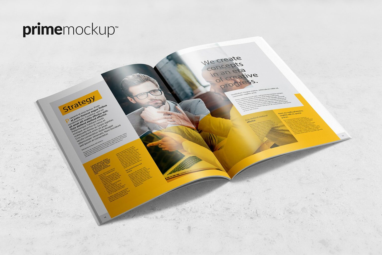 A4 Portrait Brochure Magazine Mockup – MasterBundles