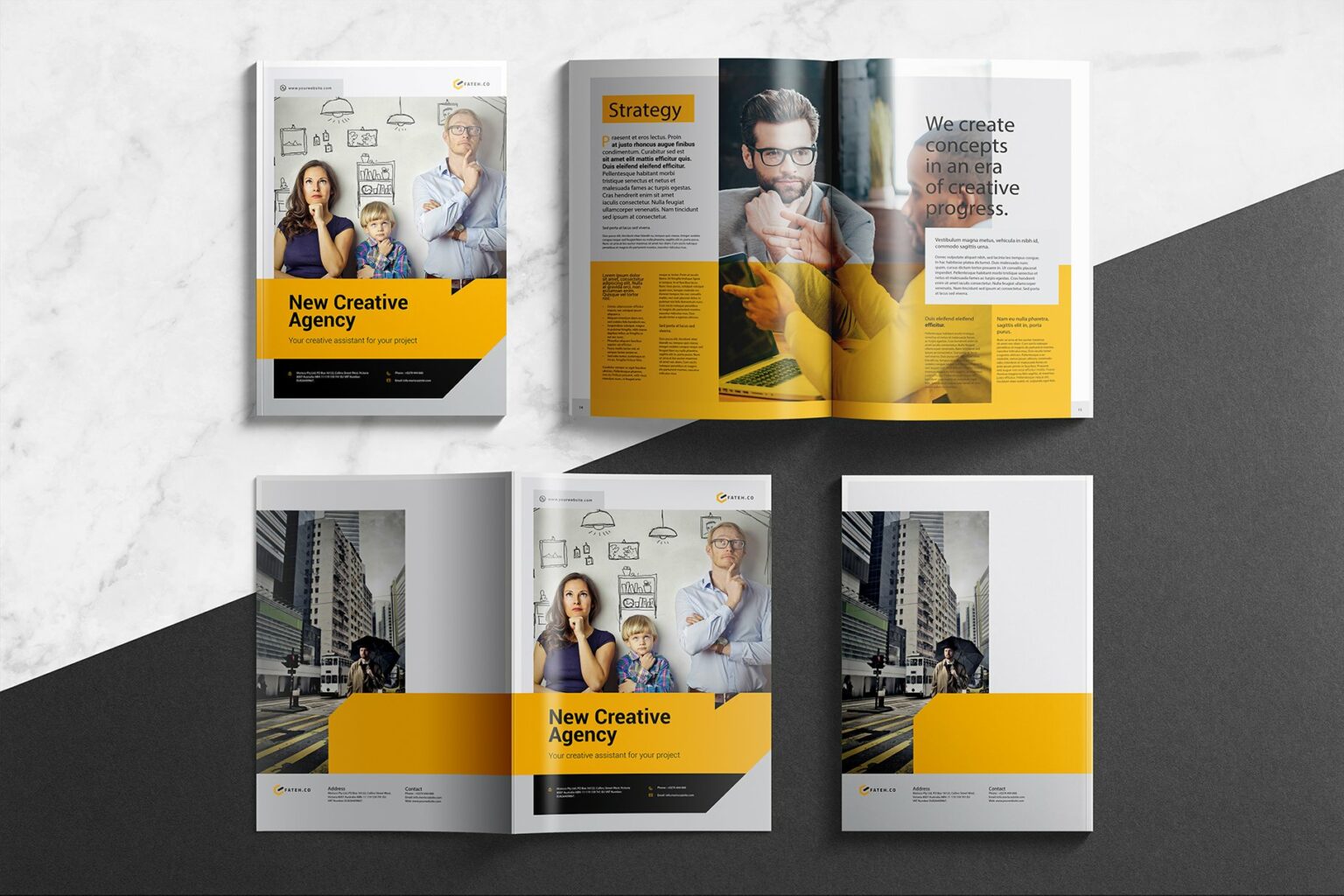 A4 Portrait Brochure Magazine Mockup – MasterBundles