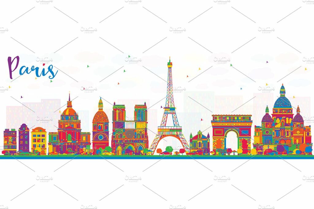 Paris France City Skyline – MasterBundles