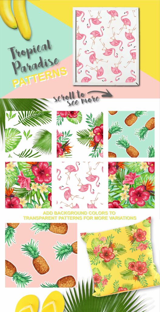 Tropical Paradise Graphic Set – MasterBundles