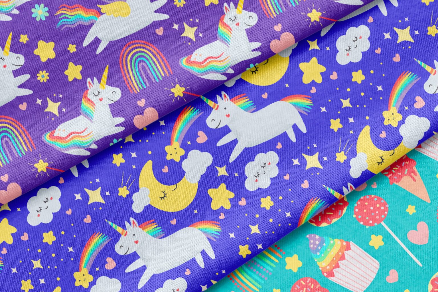 Happy Rainbow Unicorns Clipart Pack – MasterBundles