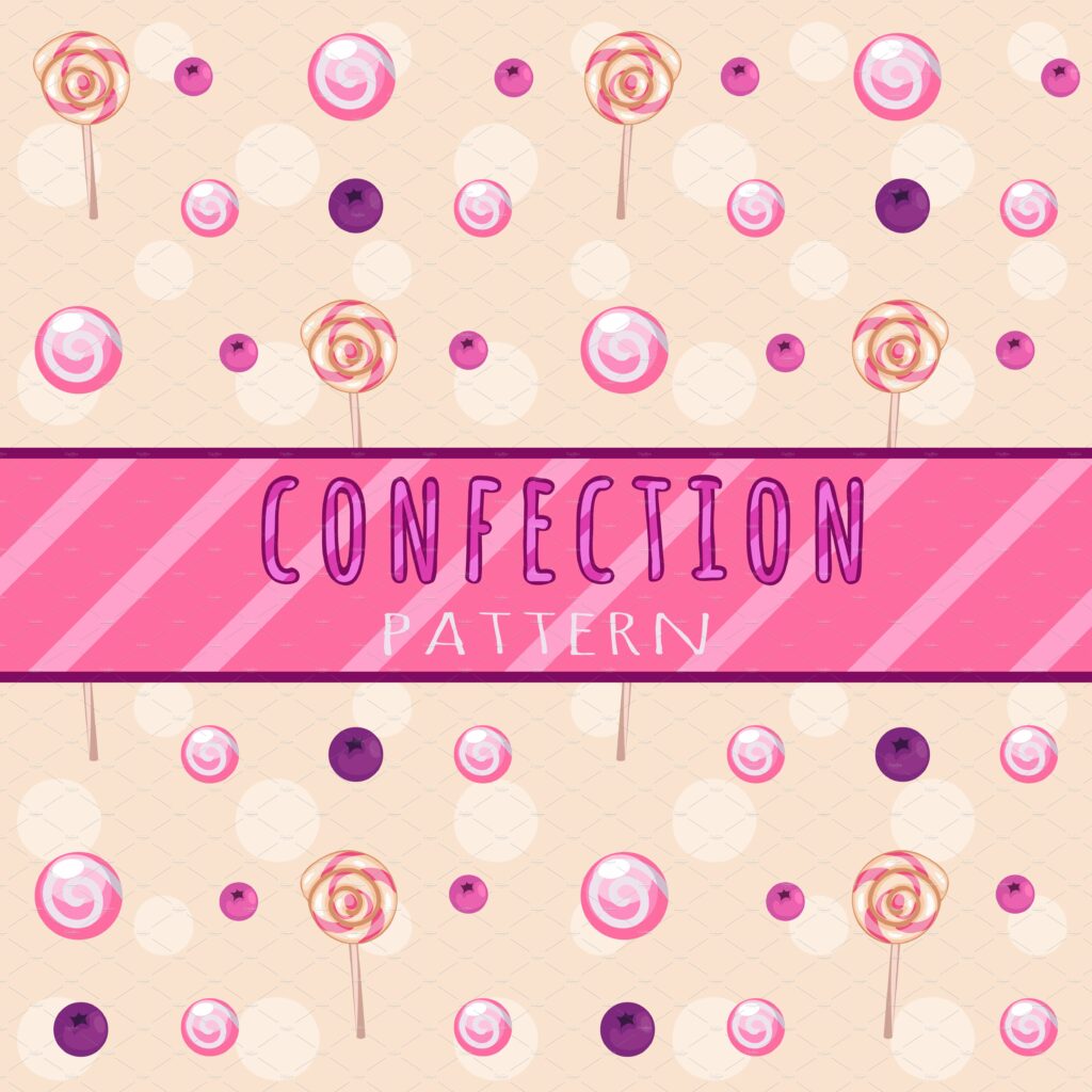 Cakes and candies pattern – MasterBundles
