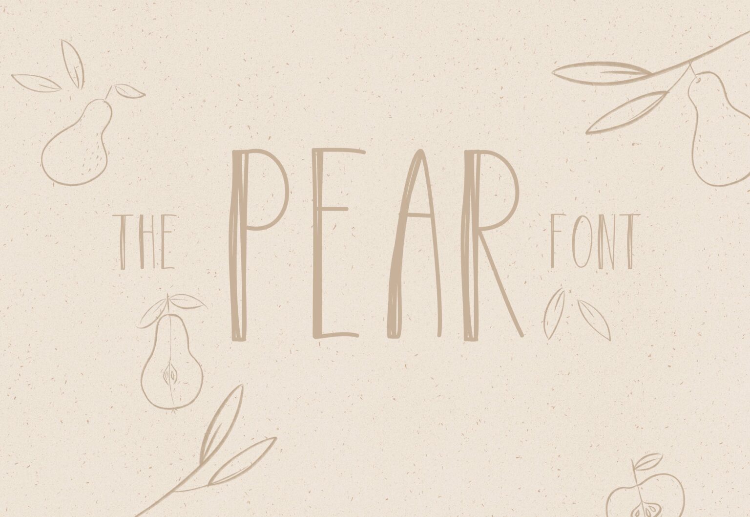 The Pear Font / handwritten style – MasterBundles